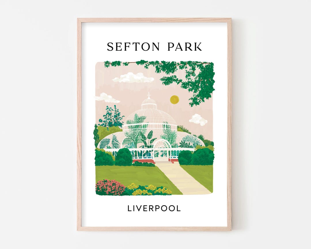 Palm House Sefton Park: Liverpool Landmark Wall Art Print - Etsy