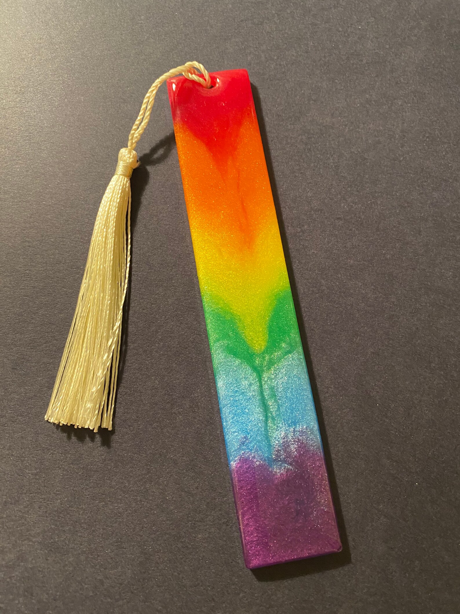 Rainbow Bookmark / Resin Bookmark / Rainbow Gift / | Etsy UK