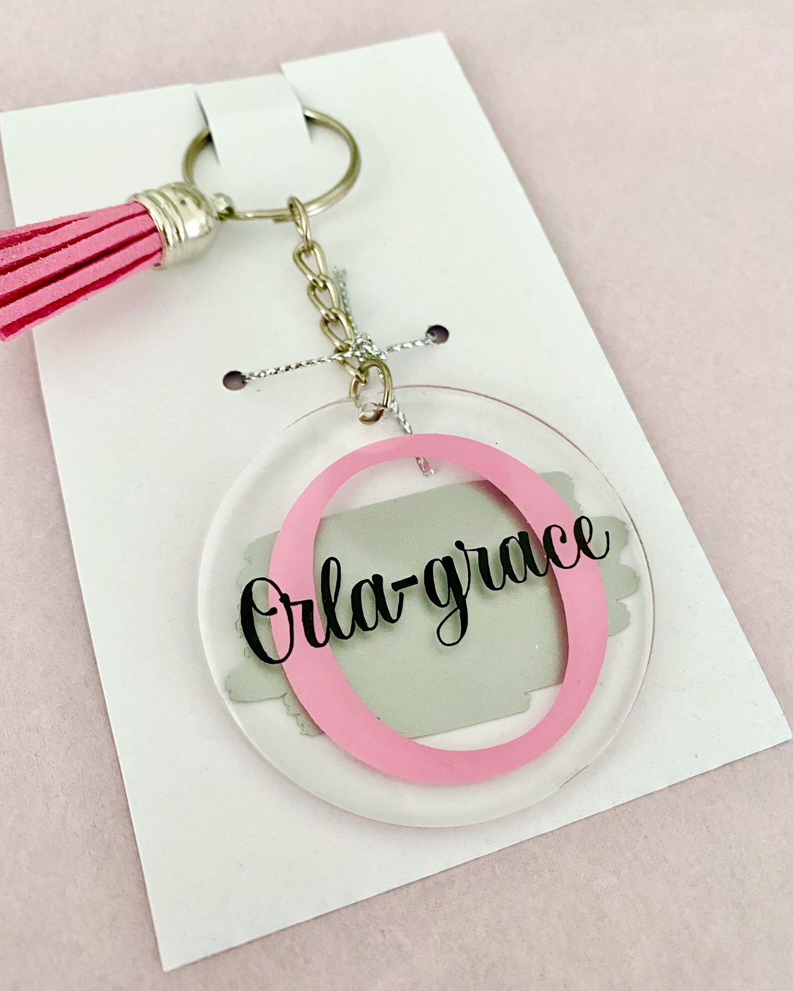 Personalised acrylic keyring / resin keyring / keyring with | Etsy