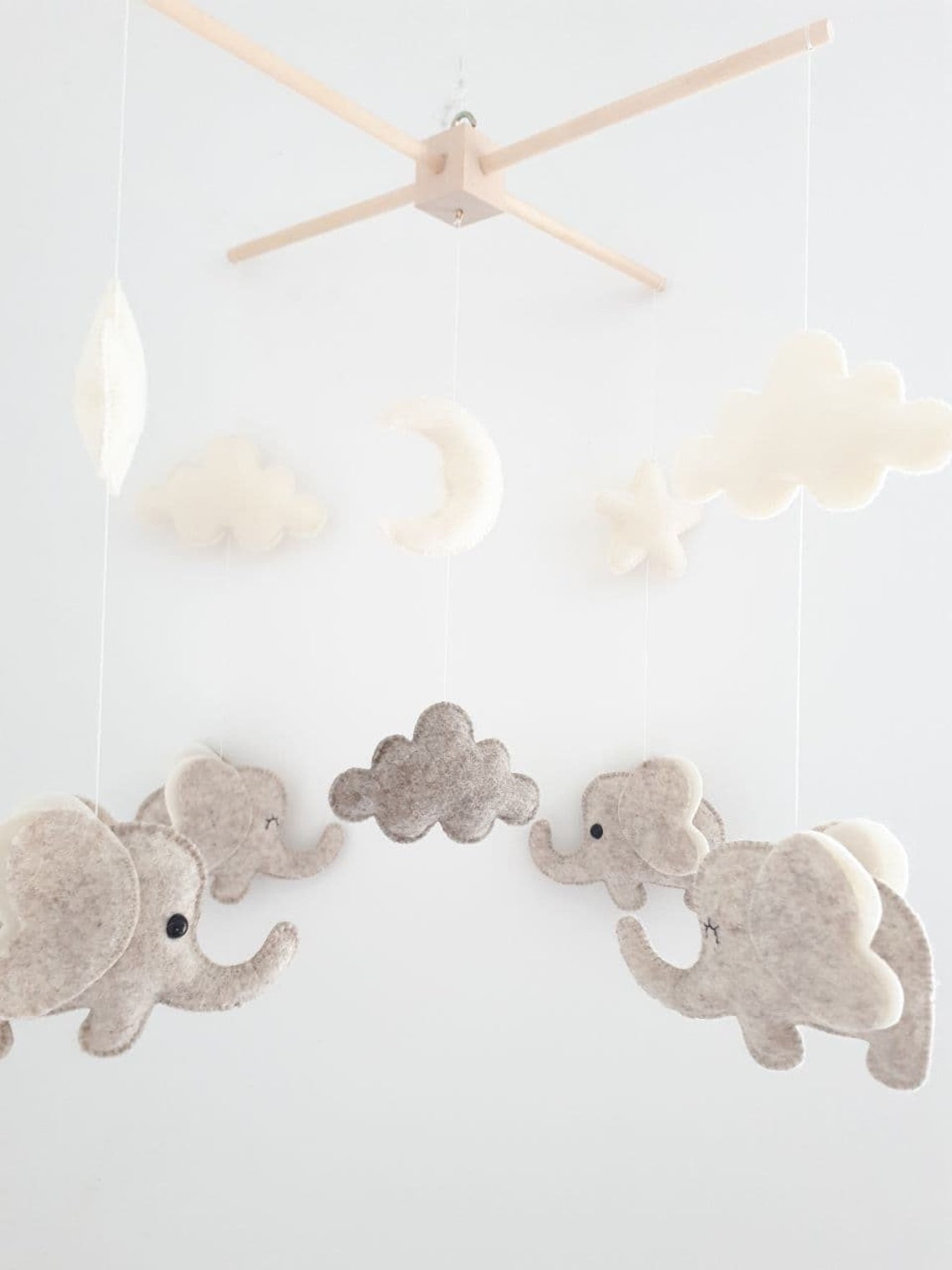 Children's mobile Elephants Crib | Etsy