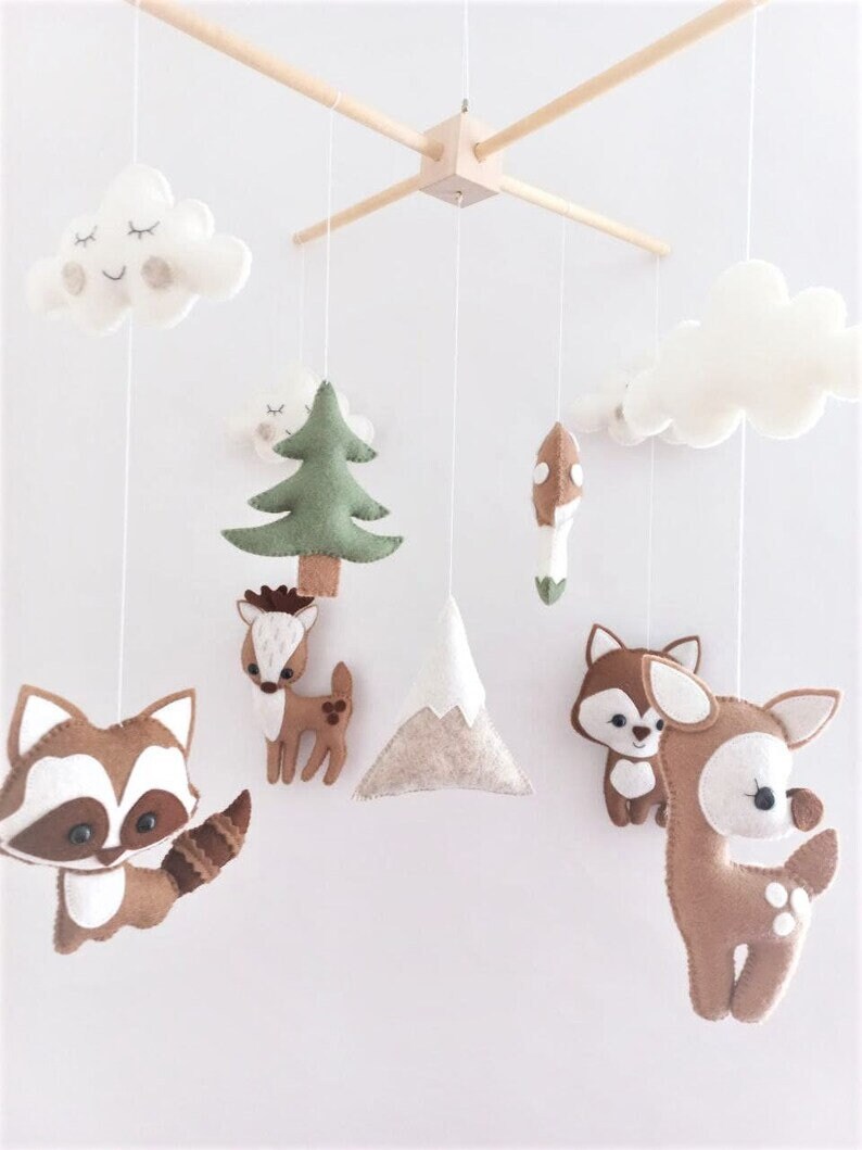 Baby Mobile forest Animals. Baby Mobile Baby - Etsy