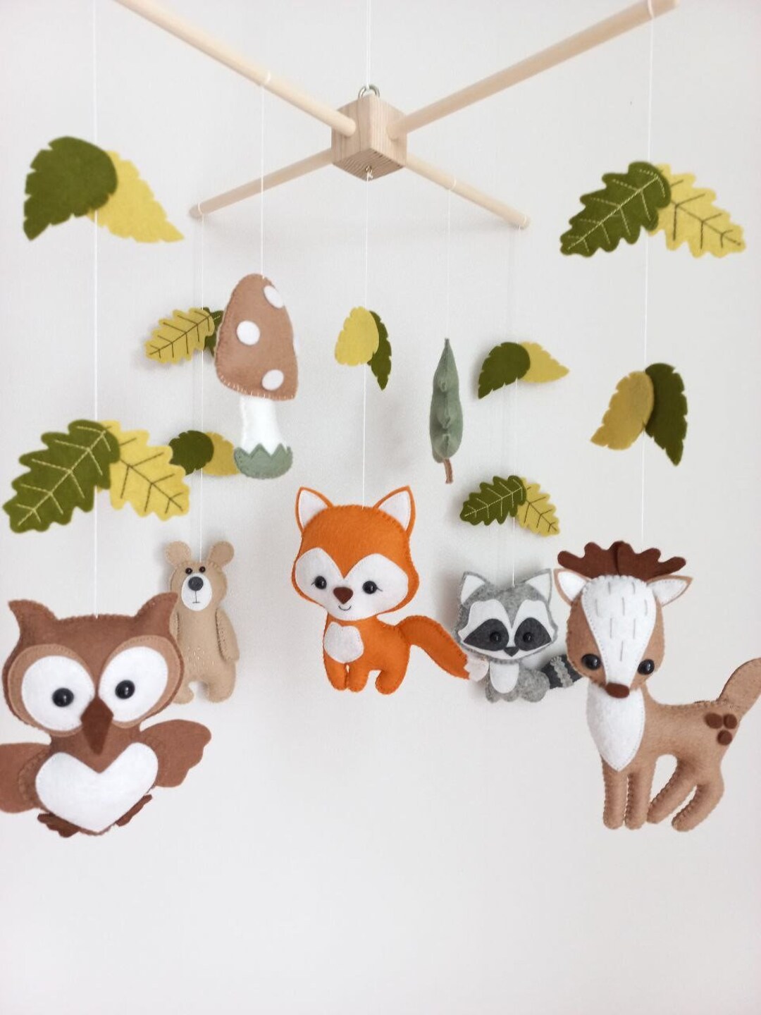 Baby Mobile "forest Animals". Baby Mobile, Baby Shower Gift, New Baby ...