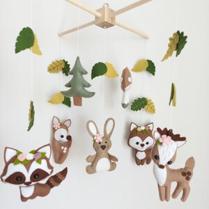 Baby Mobile "forest Animals". Baby Mobile, Baby Shower Gift, New Baby ...