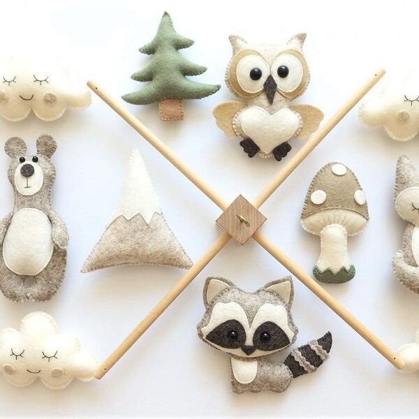 Felt Forest Animals - Etsy