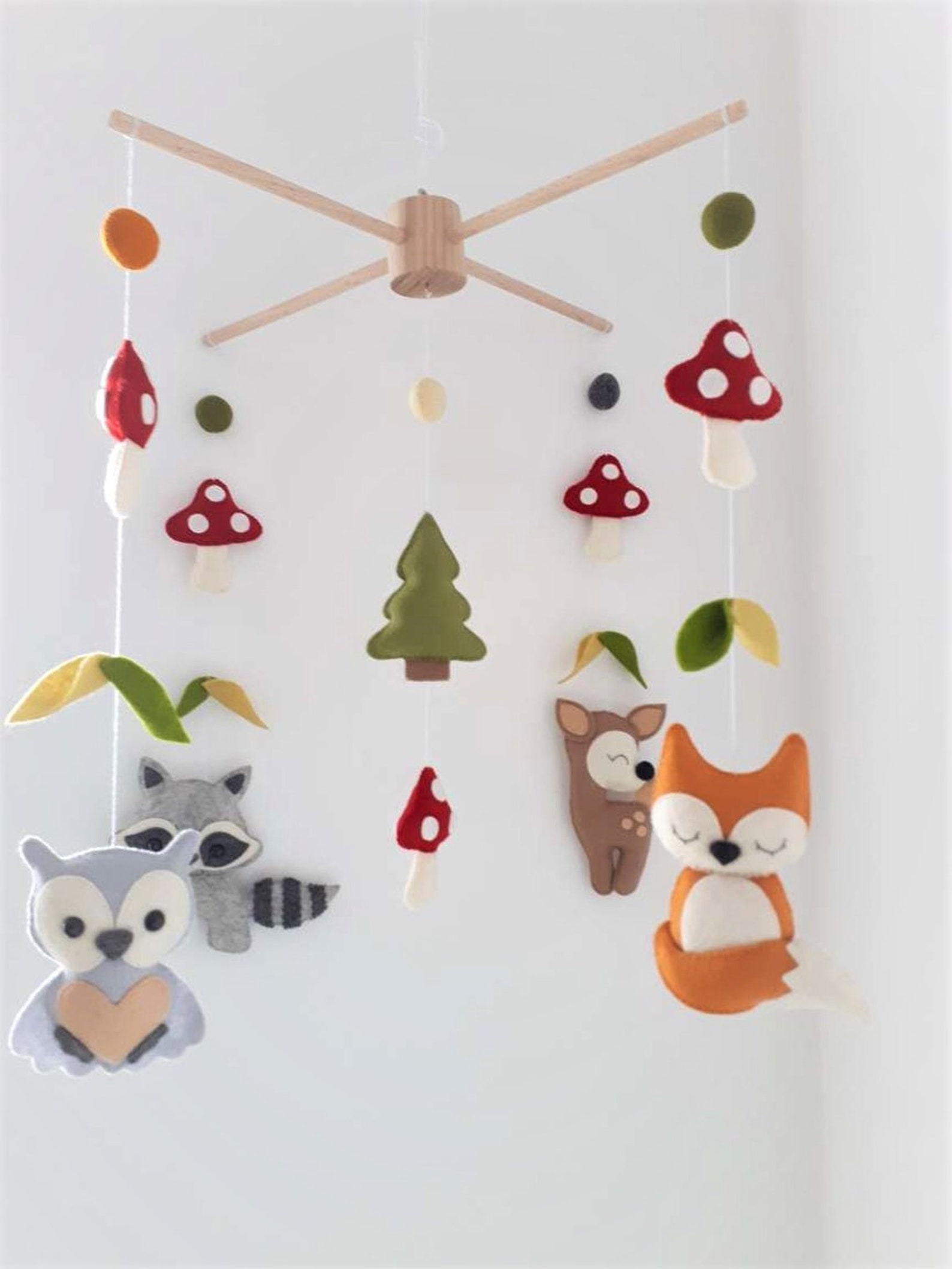 Baby Mobile "forest Animals". Baby Mobile, Baby Shower Gift, New Baby ...