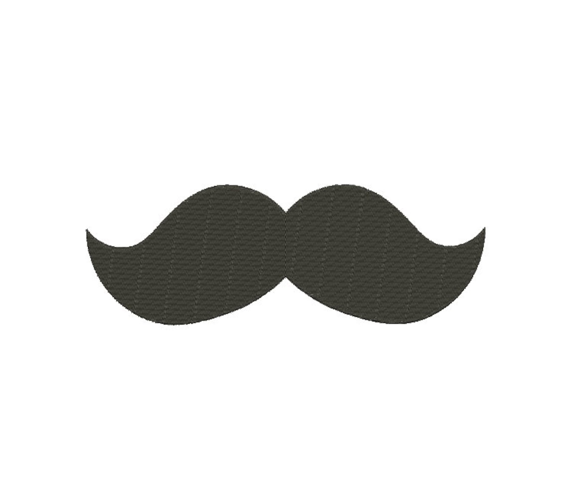 Mustache Embroidery Design Mini Mustaches Tiny Mustache Filled | Etsy
