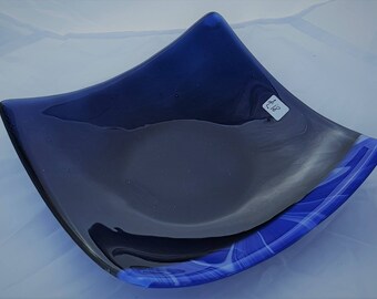 Glass serving bowl | Etsy