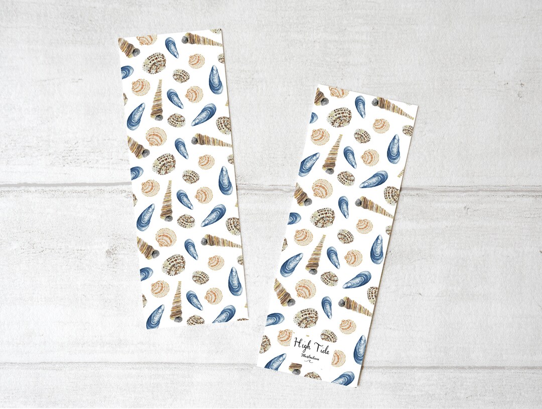 Shell Bookmark Card Bookmark Beach Bookmark Bookmark UK - Etsy Australia