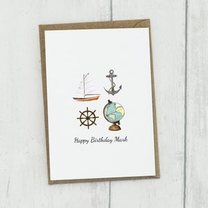Adventure Card, Sailing Card, Explorer Card, Birthday Card, A6 - Etsy UK