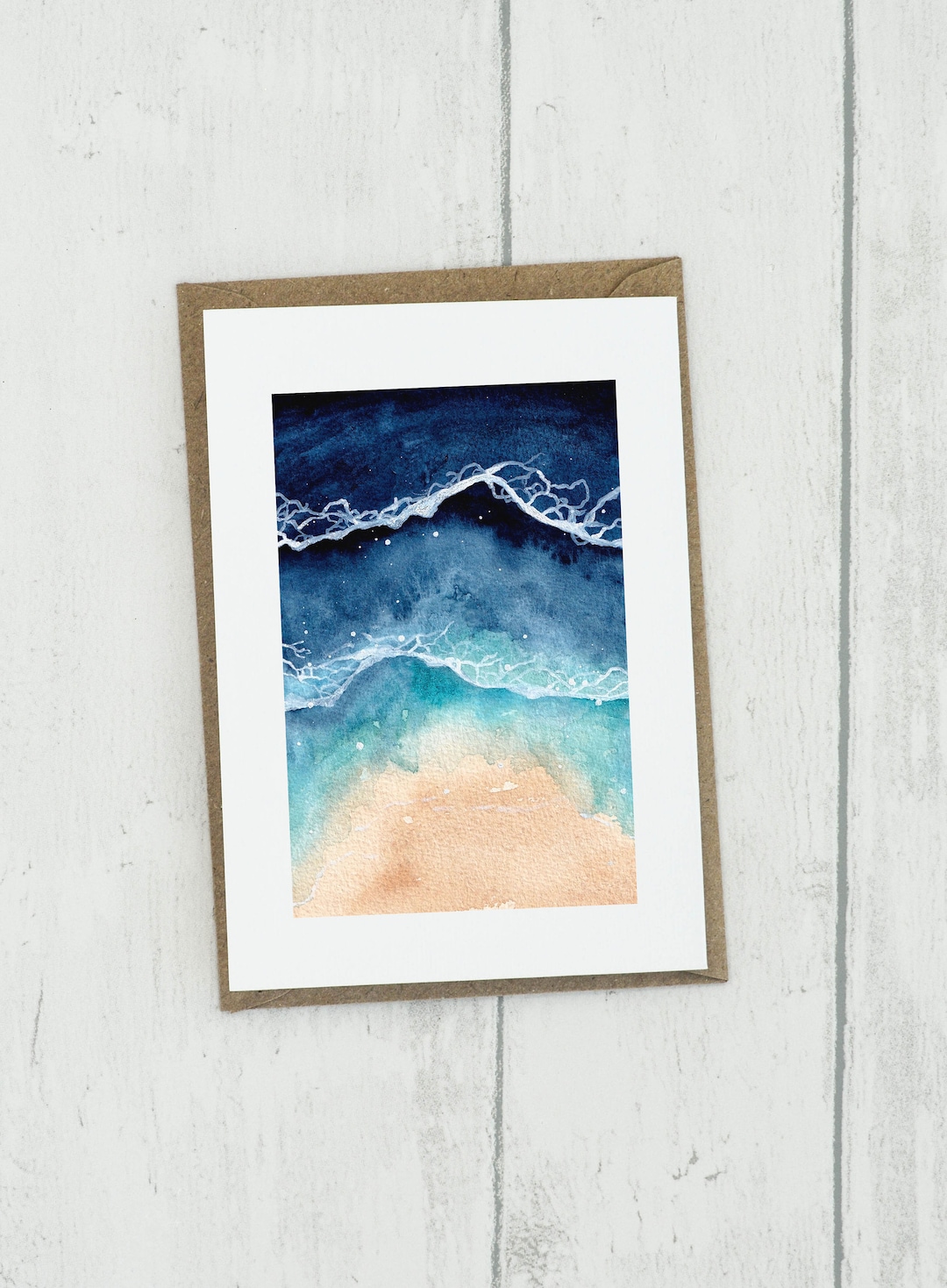 Ocean Card, Art Cards Uk, Seascape Card, Sea Card, Beach Card, Blank ...