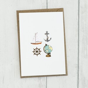 Adventure Card, Sailing Card, Explorer Card, Birthday Card, A6 - Etsy UK