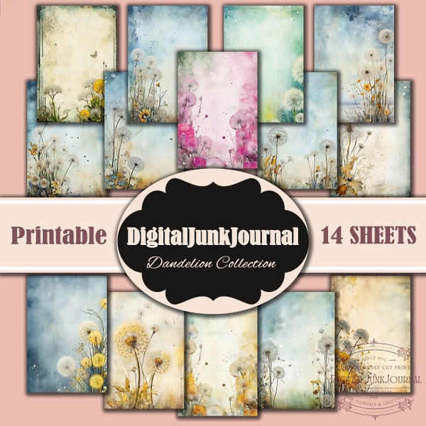 Dandelion Printable Stationery - Etsy