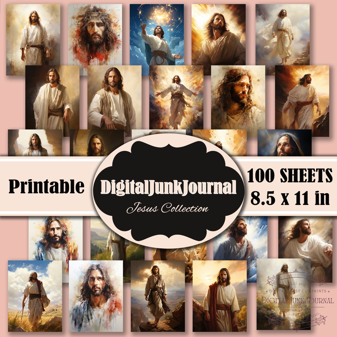 Jesus Faith Medieval Christian Junk Journal 100 Sheets, Junk Journal ...