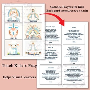 Kids Prayer Cards, Prayer Bible Verse Sunday School Activity, the Lord ...