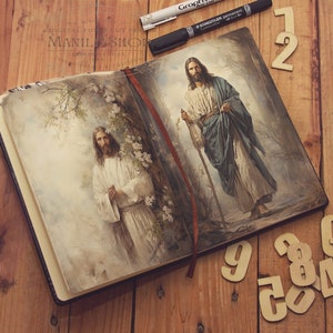 Jesus Faith Medieval Christian Junk Journal 16 Sheets, Junk Journal ...