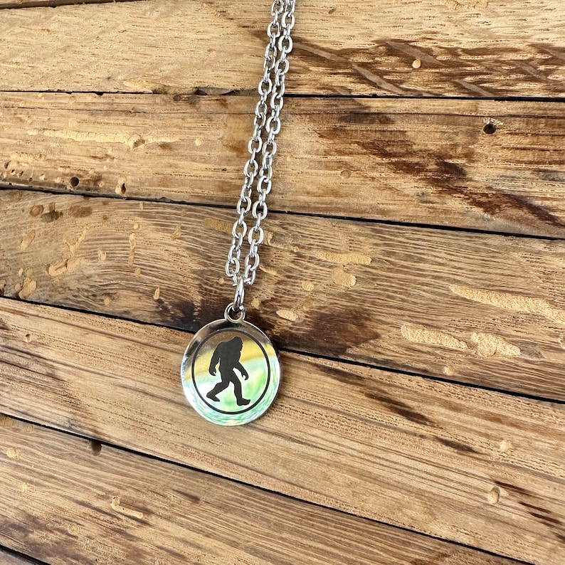 Stainless Steel Cryptid Necklace - Bigfoot, Frogman, Mothman, Jersey ...