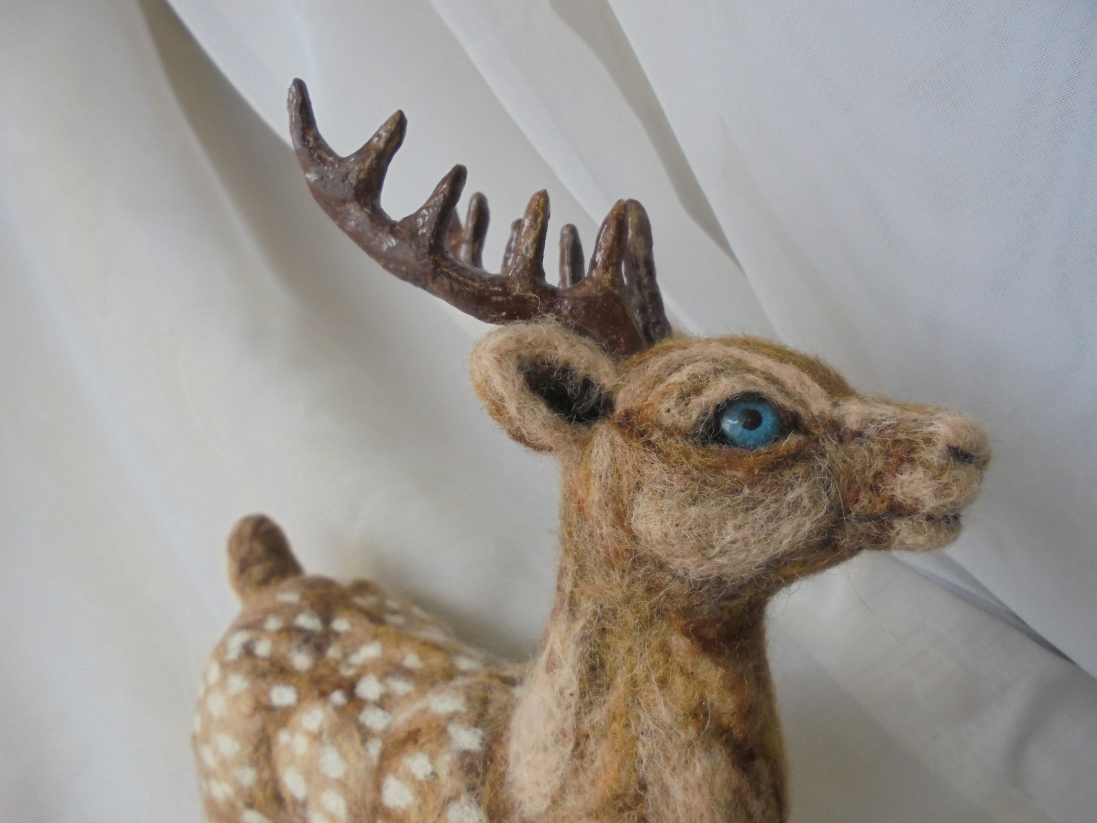 Wool sculpture Needle felted deer Wool deer Felting deer | Etsy