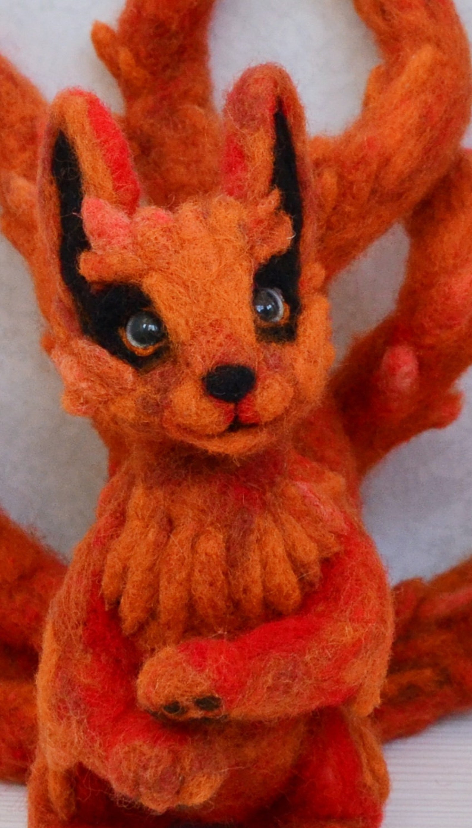 Wool Sculpture Needle Felted Fox Felted Kurama Kurama Statue - Etsy