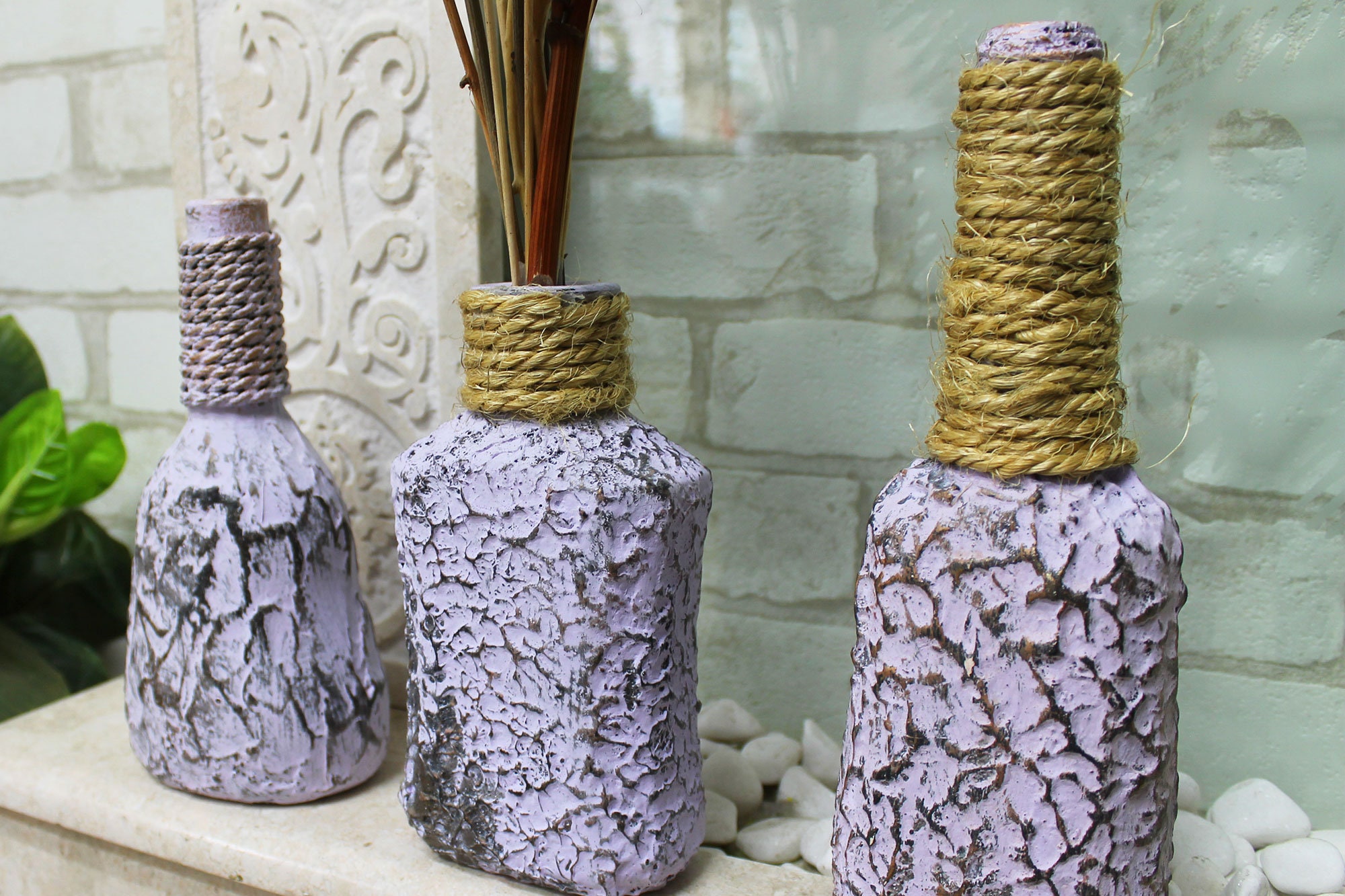 Decorative Bottles for the Interior. Set of 5 Bottles. Home Decor ...