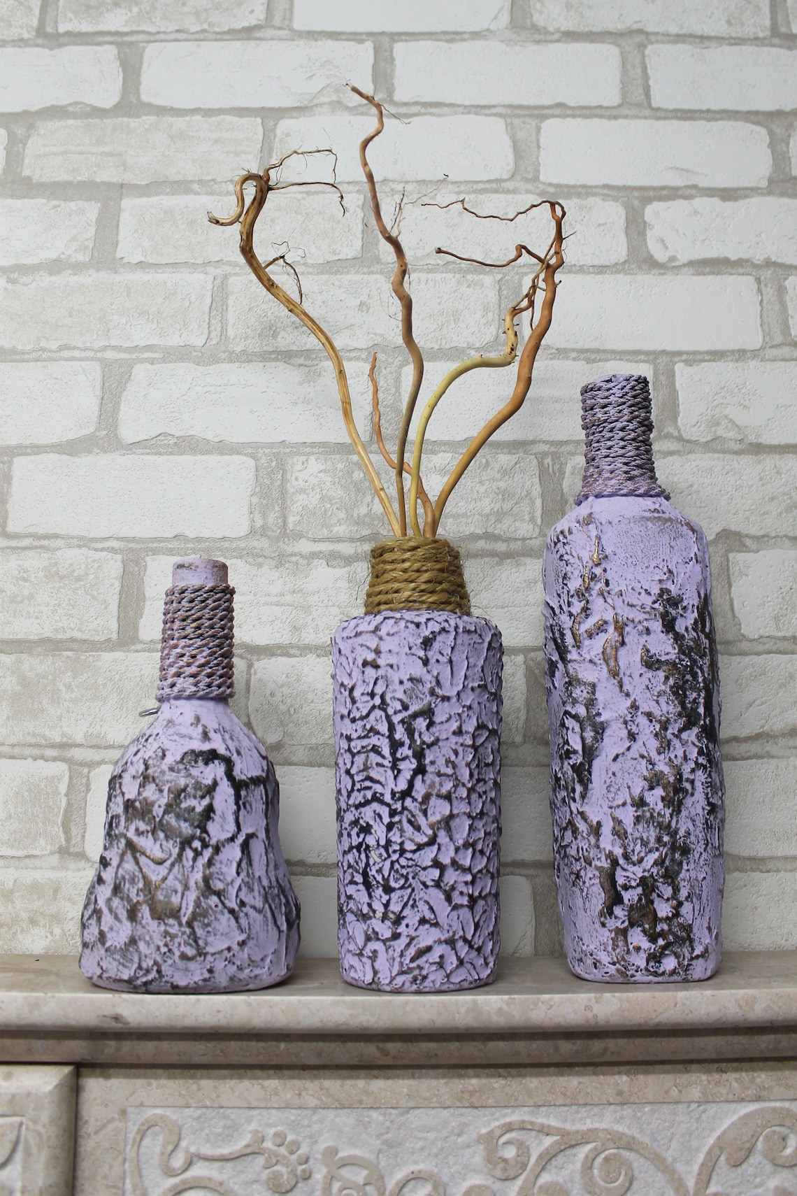 Decorative Bottles for the Interior. Set of 5 Bottles. Home Decor ...
