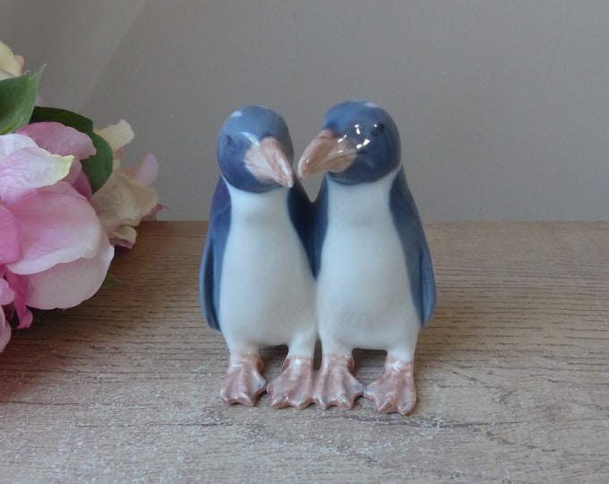 Vintage Royal Copenhagen Figurine – Pair of Porcelain Penguins Signed ...