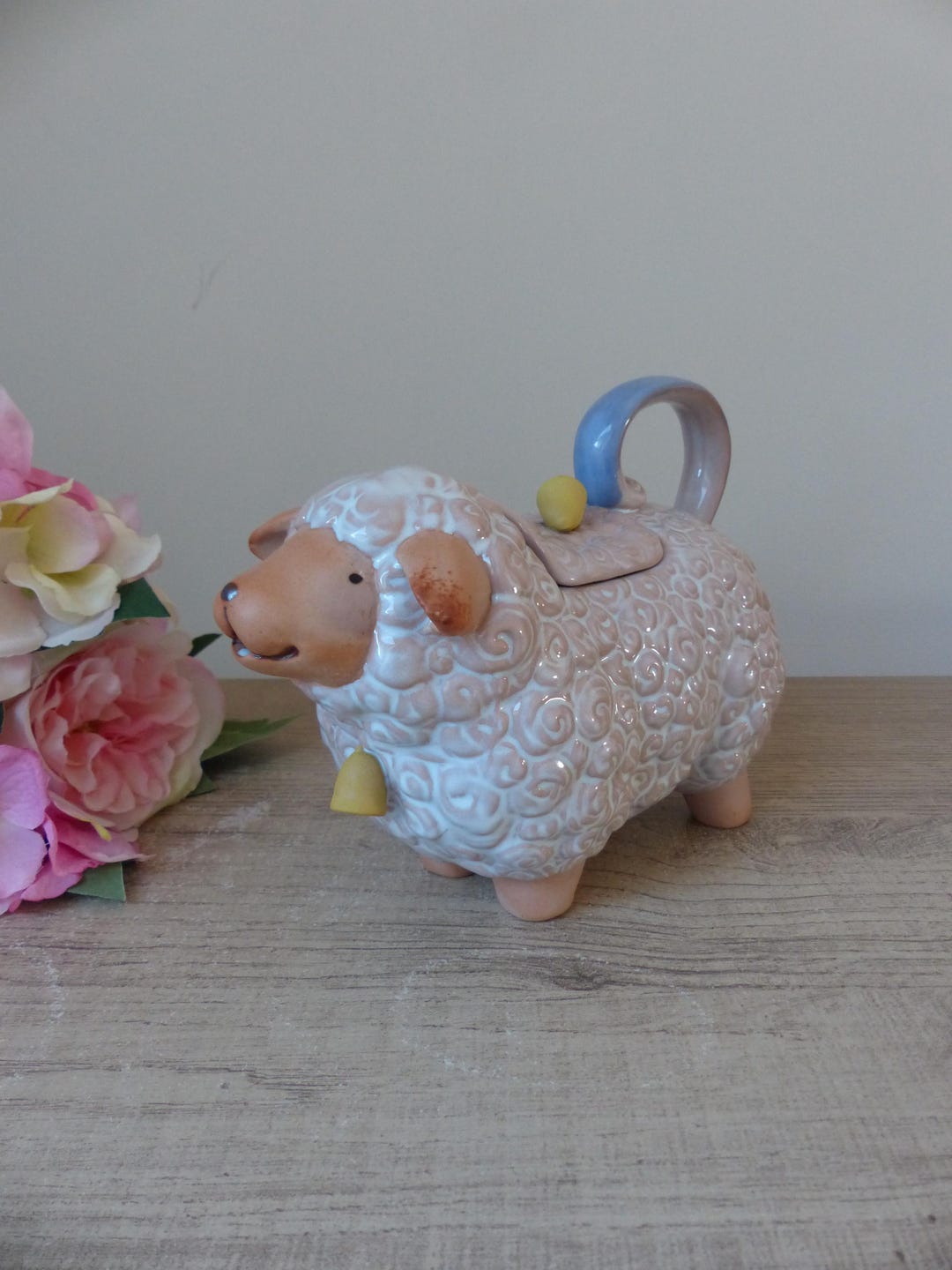 Authentic and Rare Sheep-shaped Teapot – Vintage Stoneware, Collector's ...