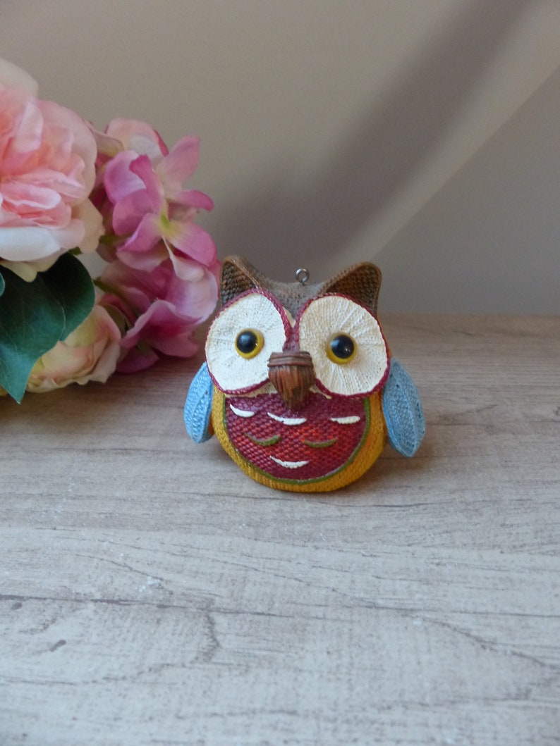 Vintage Resin Owl for Hanging – Large-eyed Figurine for Warm and ...