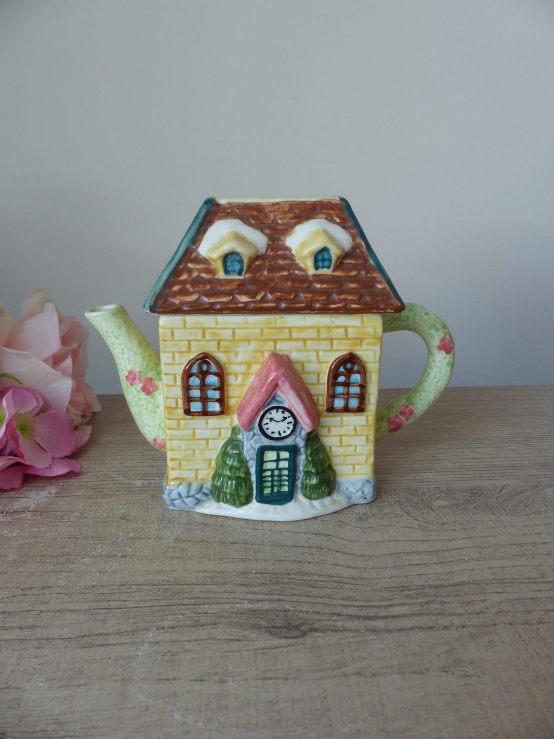 Ceramic Farmhouse Teapot, Country Kitchen Decor Collection Teapot ...