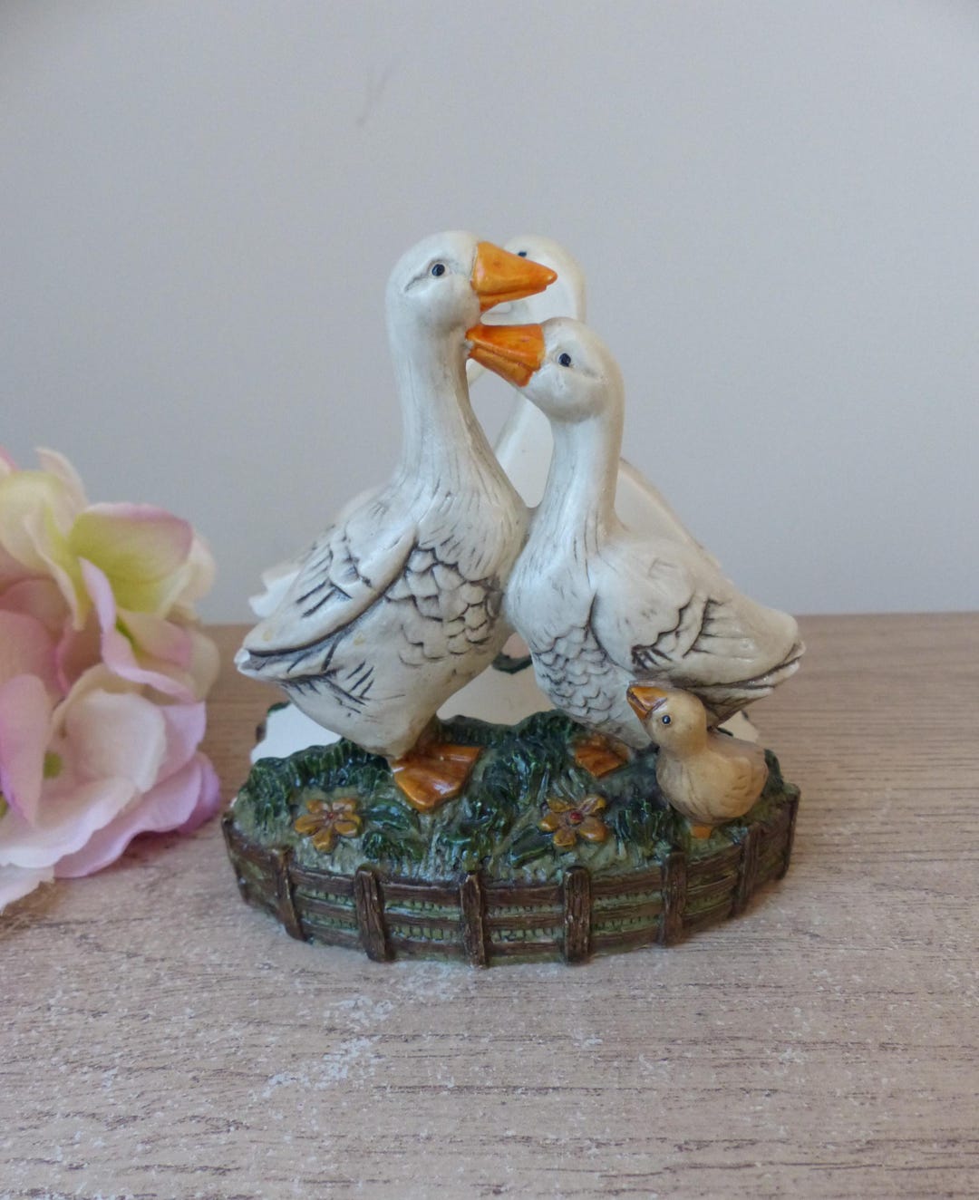Charming Napkin Holder Decorated With Geese – Rustic Country Style ...