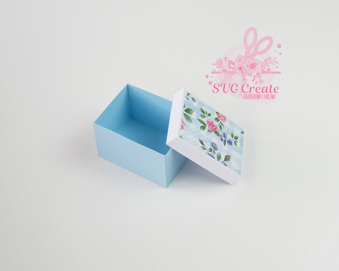Box With Lid Template Svg Favor Pdf Paper Cut Diy Paper | Etsy
