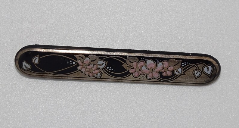 Vintage Michaela Frey Regency Floral Design With Gold and Black ...