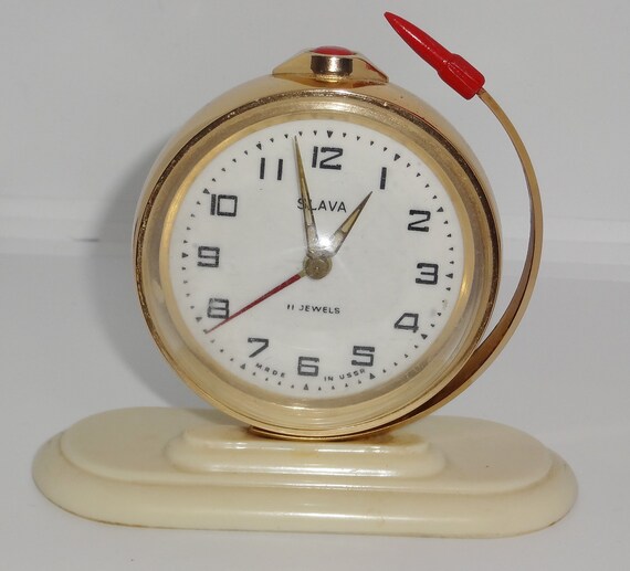 Clocks Home & Living Soviet space russian alarm clock USSR mechanical ...