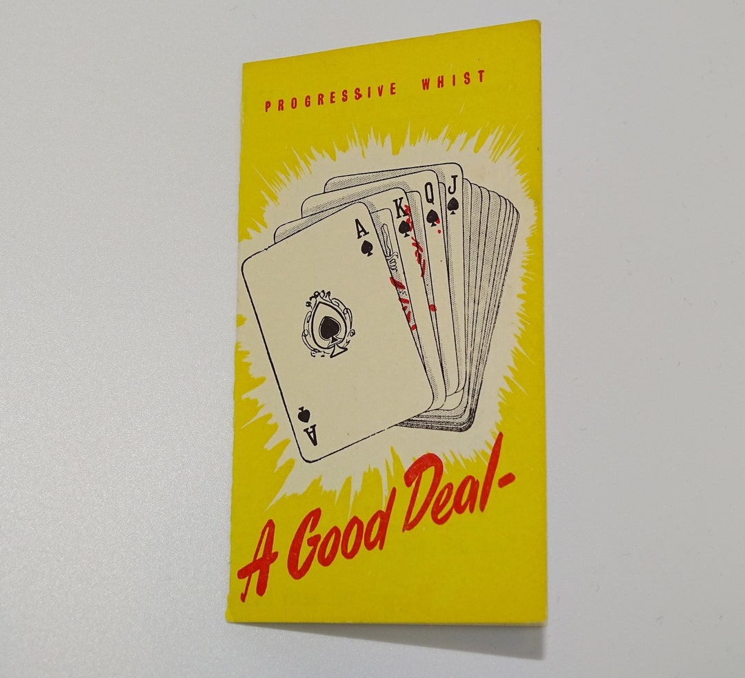 Vintage Progressive Whist Score Card Advertising Bev the Very Essence ...