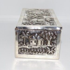 Antique Solid Silver Box Made by Grish Chunder Dutt Bhowanipore ...