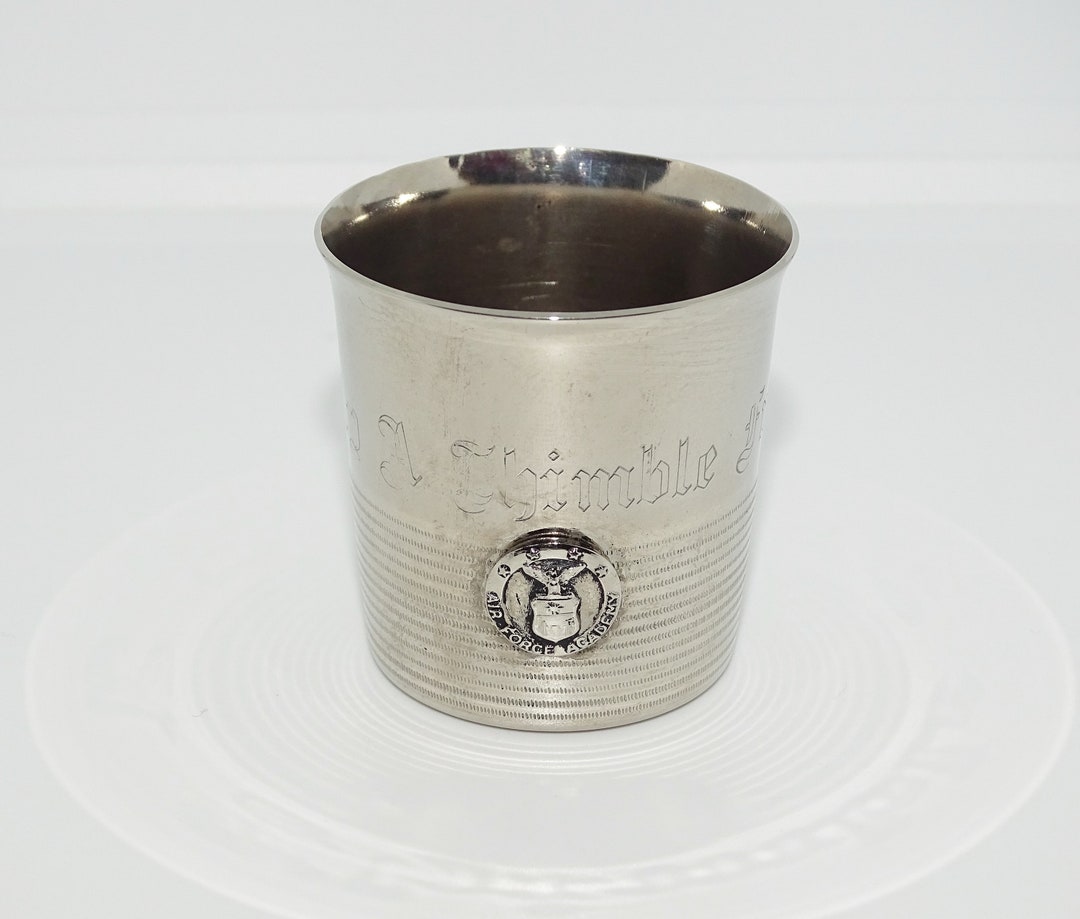 Beautiful USA American Air Force Academy "only A Thimble Full" Metal ...
