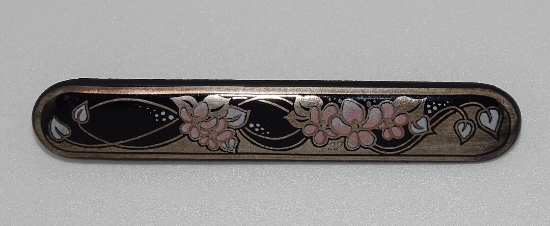 Vintage Michaela Frey Regency Floral Design With Gold and Black ...