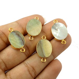 1 Piece Gold Electroplated Mop Connector Gemstone Connector - Etsy