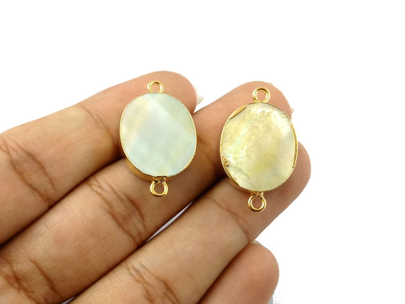 1 Piece Gold Electroplated Mop Connector Gemstone Connector - Etsy