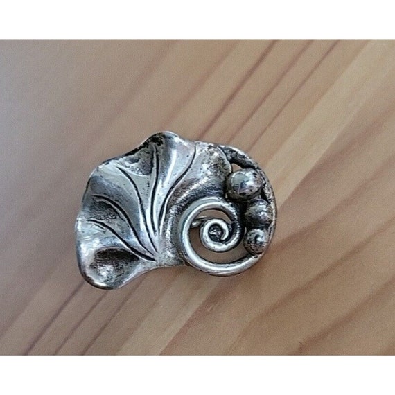 Vintage Max Rieg Art Nouveau Gingko Leaf Sterling Si… - Gem