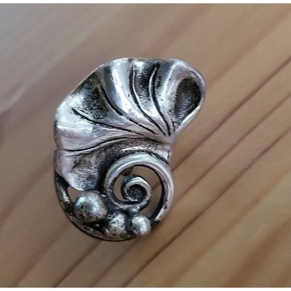 Vintage Max Rieg Art Nouveau Gingko Leaf Sterling Si… - Gem