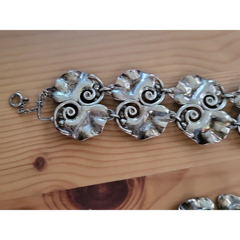 Vintage Max Rieg Art Nouveau Gingko Leaf Sterling Silver Bracelet ...