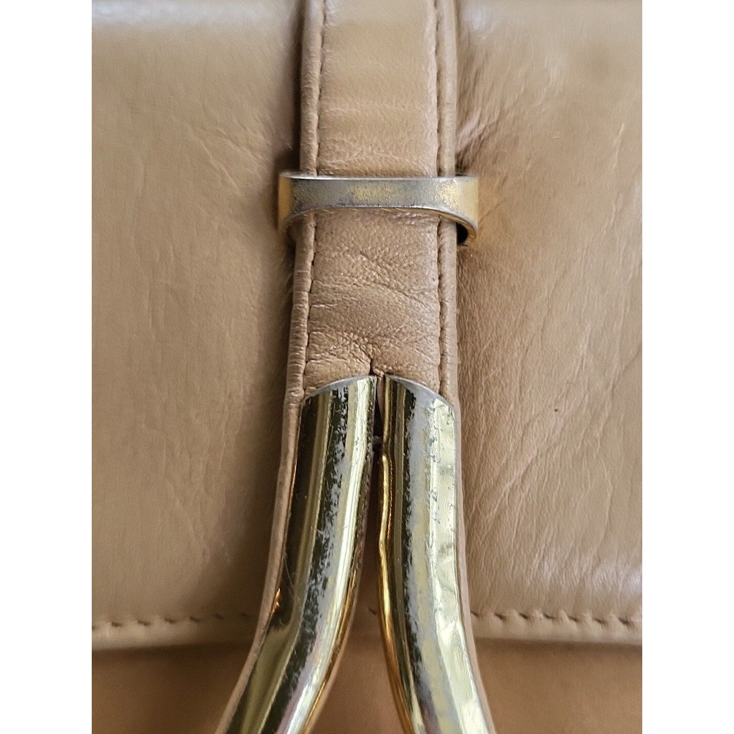 Lederer De Paris Handbag Tan Leather Gold Tone Accents Shoulder Bag - Etsy