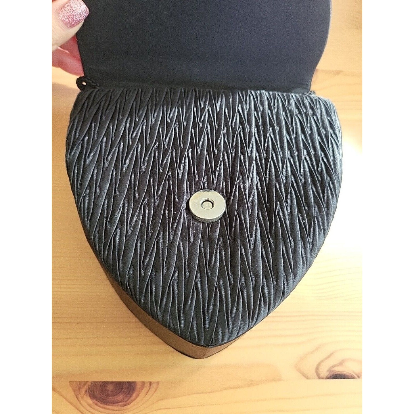 Van Cleef & Arpels Paris Vintage Black Satin Evening Bag Purse - Etsy