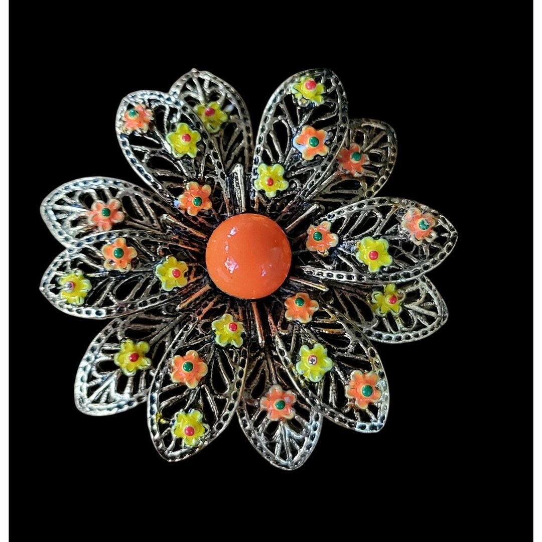 Arthur Pepper Flower Power Boho Vintage Brooch 1960's - Etsy