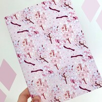 Pink Punk , Hand Painted A5 Sketchbook With Gloss Finish, + FREE ...