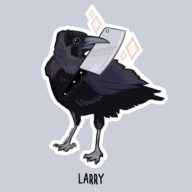 Crows With Knives Stickers! - Etsy