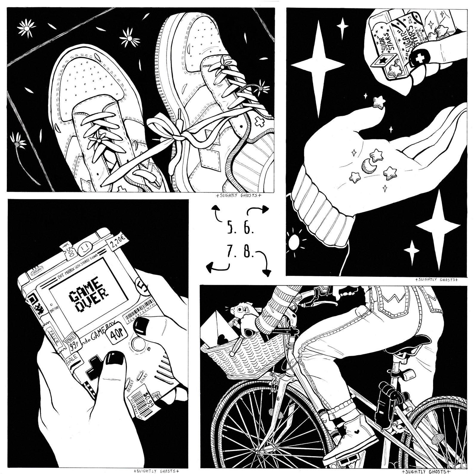 Aesthetic Lo-fi/gothic/cute/retro Art Prints Traditionally - Etsy UK