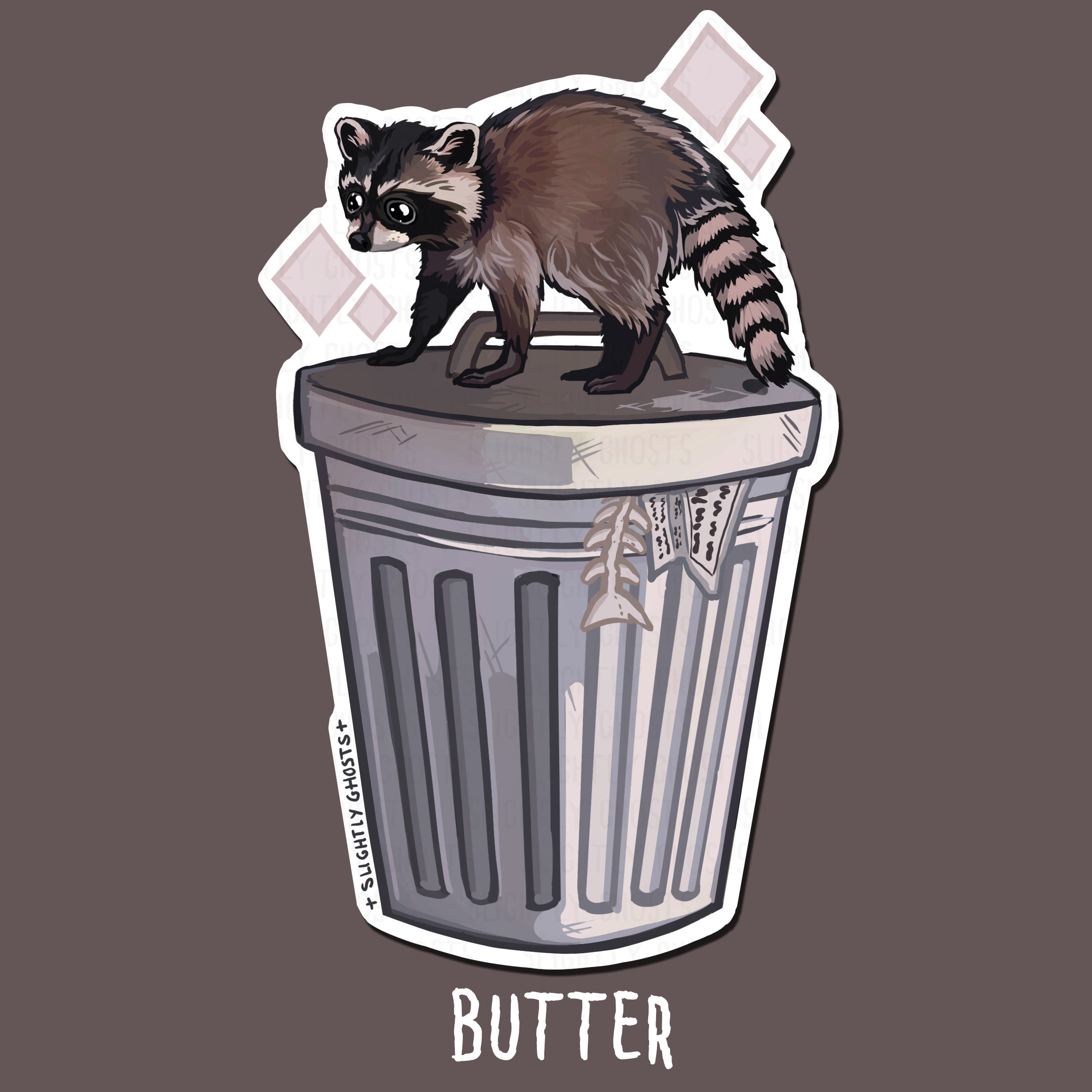 Raccoon Stickers - Etsy