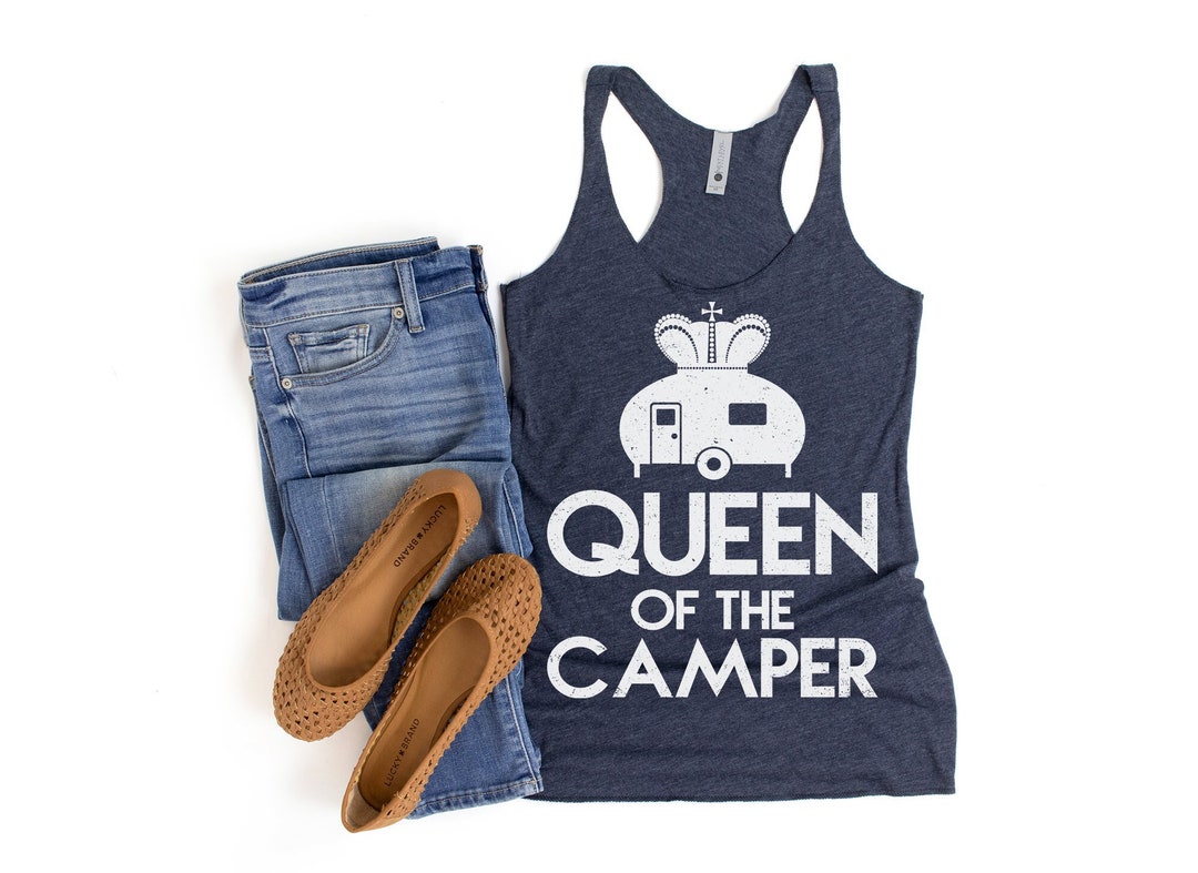 Camping Gift for Ladies / Queen of the Camper / Full Time Rver Shirt ...