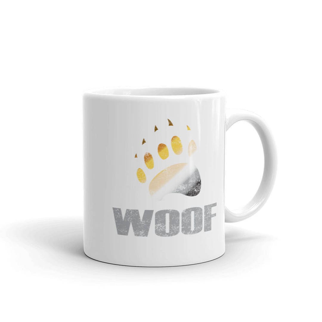 Woof Bear Pride Claw Gift for Gay Bear Man Coffee Cup or Mug Tea Cup ...